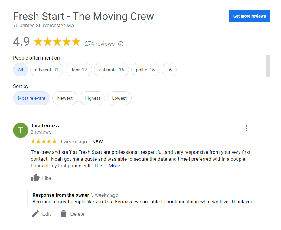 How to Get the MOST Amount of Reviews For Your Moving Company ...